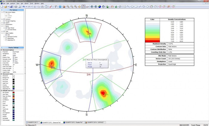rocscience_Dips 地质数据的几何学和统计学分析软件 - 金土石科技